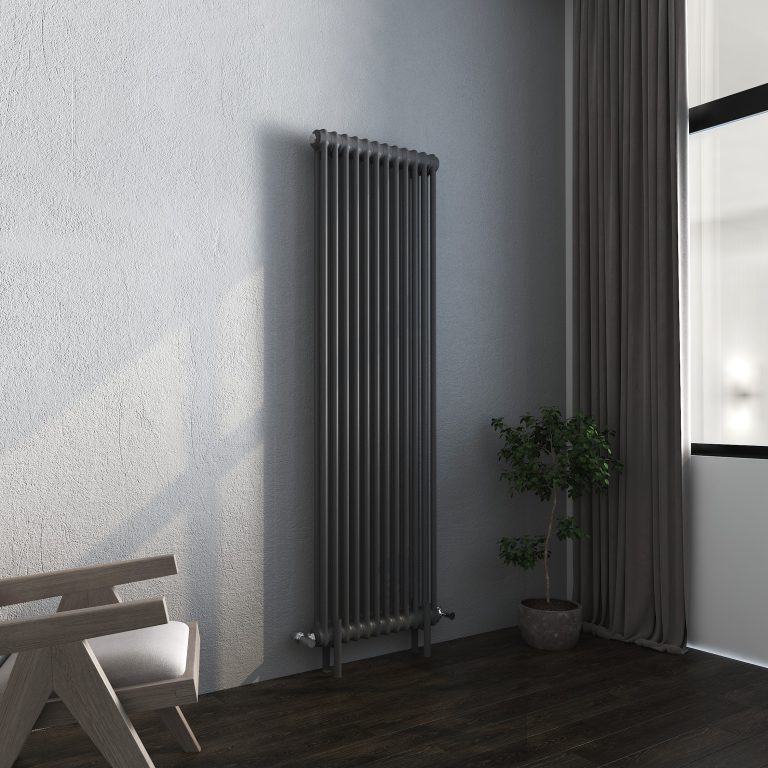 Vintage Column Vertical Radiator - Various Sizes - Anthracite Grey ...