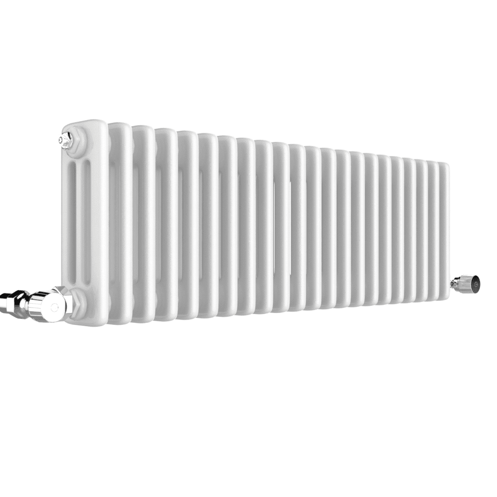 Vintage Column Horizontal Radiator - Various Sizes - White - Chelsea ...