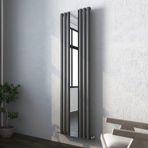 Florence Designer Mirror Radiator - Anthracite Grey - Chelsea Supplies