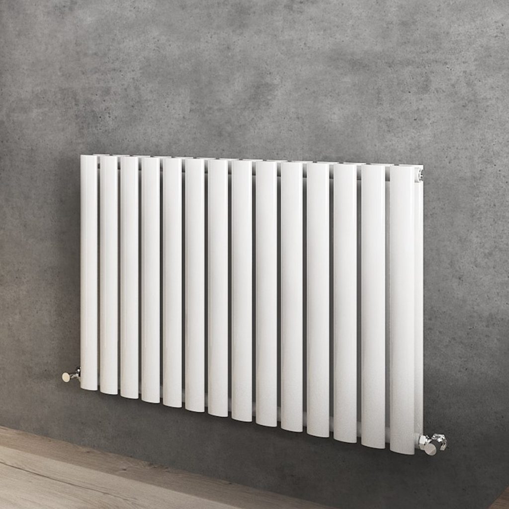 Nirvana Designer Horizontal Radiator - Various Sizes - White - Chelsea ...