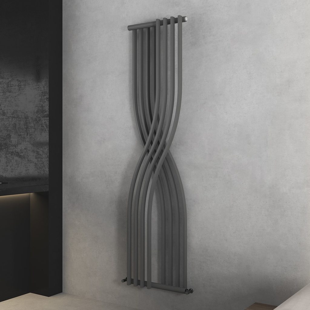 Venus Designer Radiator - Anthracite Grey - Chelsea Supplies