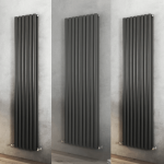 Nirvana Designer Vertical Radiator - Various Sizes - Anthracite Grey ...
